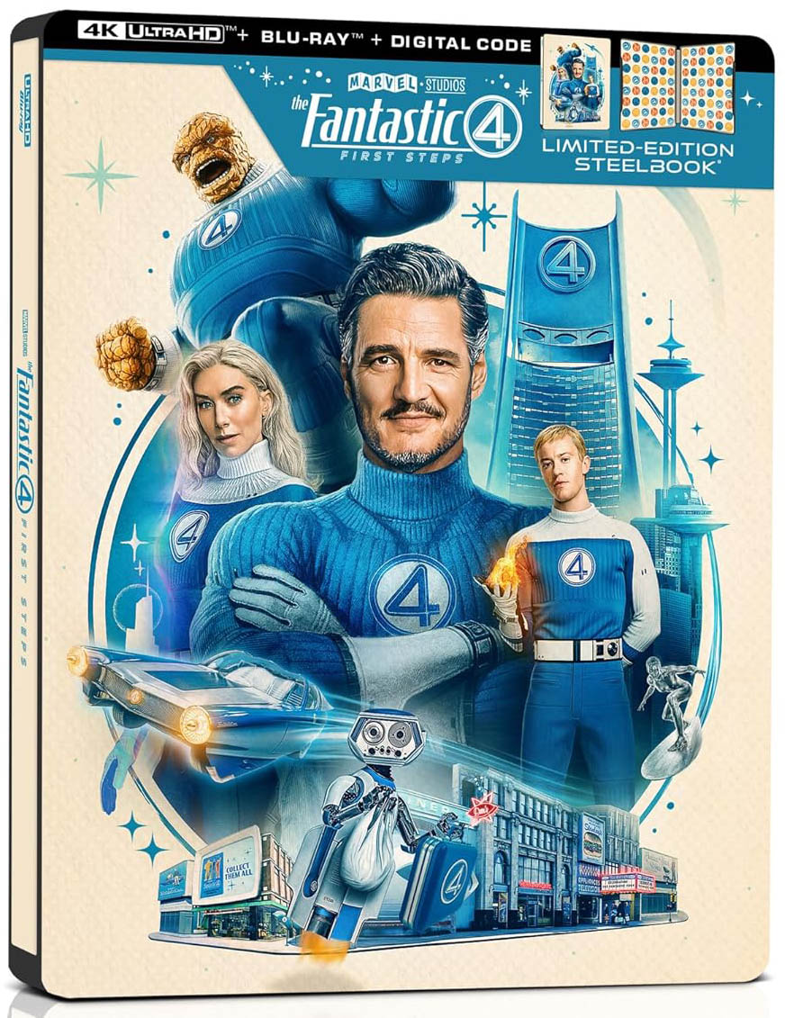 The Fantastic Four: First Steps Is Releasing On 4k, Blu-ray, DVD + Limited Edition SteelBooks ...