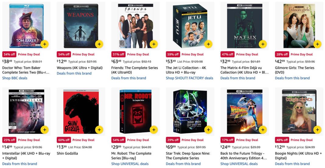 The Best Deals On 4k & Blu-ray Movies During Prime Day | HD Report
